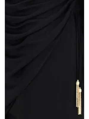 Balmain Draped Jersey Mini Dress
