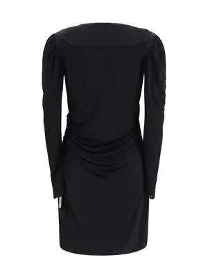 Balmain Draped Jersey Mini Dress