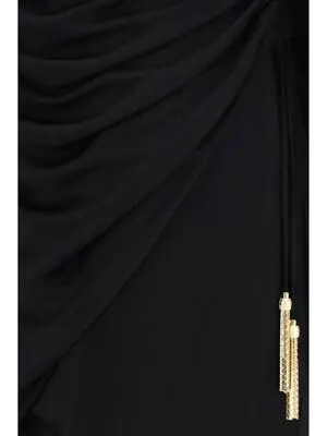 Balmain Draped Jersey Mini Dress