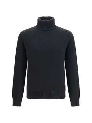 AMI Paris Embroidered Logo High-neck Sweater