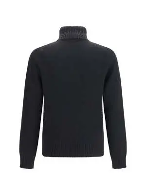 AMI Paris Embroidered Logo High-neck Sweater