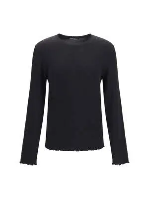 Our Legacy Ribbed Cotton-blend - Black