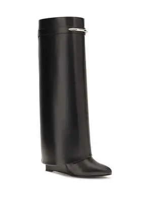 Givenchy Leather Shark Boots - Black