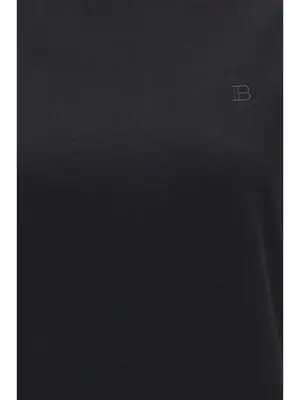 Balmain Embroidered Jersey T-shirt - Black