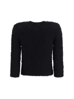 Balmain Double-breasted Tweed Cropped Jacket With Logo Buttons