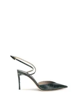 TOM FORD Crocodile-print Leather Pumps - Green