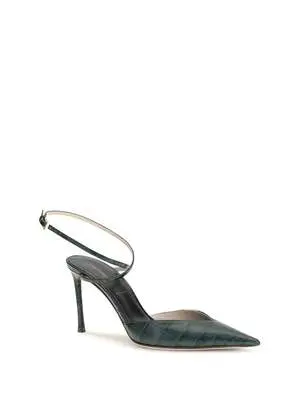 TOM FORD Crocodile-print Leather Pumps - Green