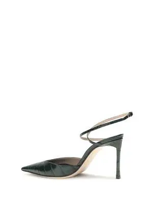TOM FORD Crocodile-print Leather Pumps - Green