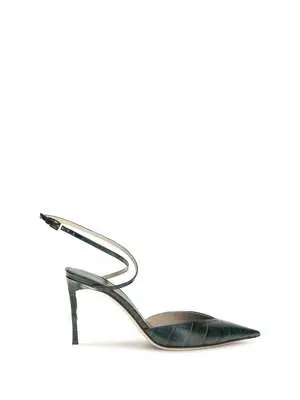 TOM FORD Crocodile-print Leather Pumps - Green