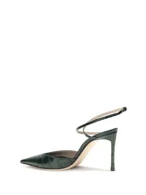 TOM FORD Crocodile-print Leather Pumps - Green