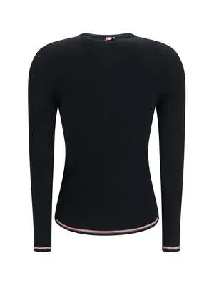 Thom Browne Ribbed Merino Wool Cardigan - Black