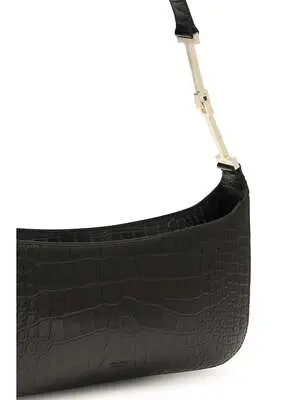 TOM FORD Small Crocodile-print Shoulder Bag - Black