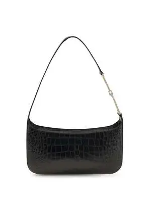 TOM FORD Small Crocodile-print Shoulder Bag - Black