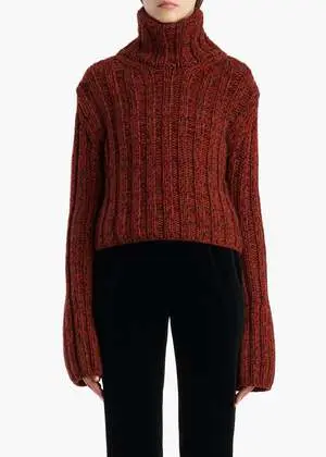 Khaite Kelly Sweater - Rust Multi