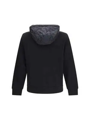 Moncler Hooded Zip-up Sweatshirt - Black