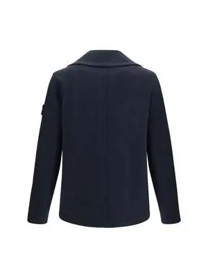 Stone Island Double-breasted Wool And Cashmere Jacket