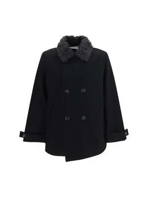 Our Legacy Wage Double-breasted Coat - Black