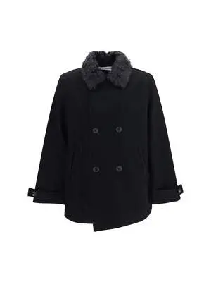 Our Legacy Wage Double-breasted Coat - Black