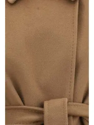 Max Mara Bcollag Coat In Virgin Wool - Cream