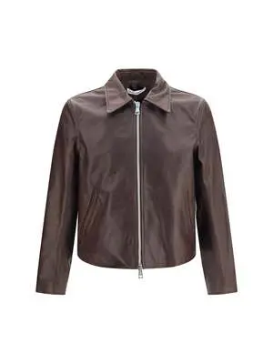 Our Legacy Our Legacy Men Mini Leather Jacket Brown