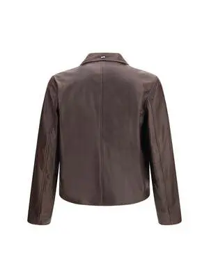 Our Legacy Mini Leather Jacket - Brown