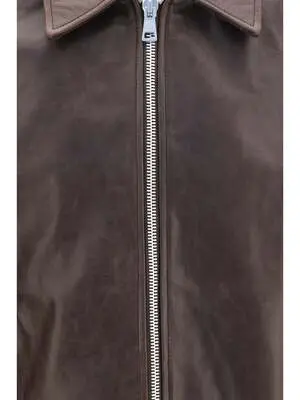 Our Legacy Mini Leather Jacket - Brown