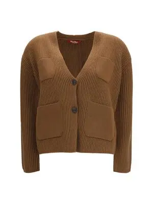 Max Mara Filtro Wool And Cashmere Cardigan - Brown