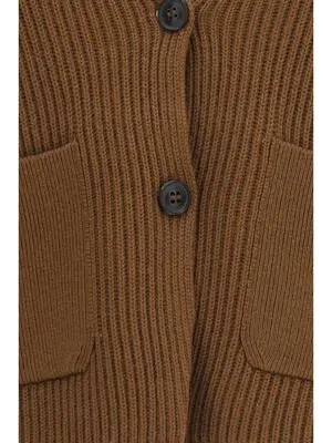 Max Mara Filtro Wool And Cashmere Cardigan - Brown