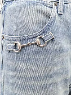 Gucci Stonewashed Cotton Denim Jeans