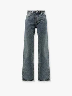 Dior Denim Blue Jeans With All-over Oblique Motif - Multicolor