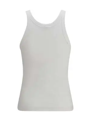 TOTEME Ribbed Cotton Tank Top - White