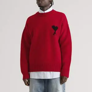 AMI Paris Crewneck Contrasted Adc Jumper