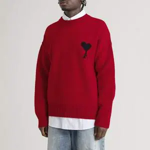 AMI Paris Crewneck Contrasted Adc Jumper