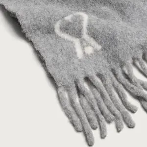 AMI Paris Alpaca Adc Jacquard Scarf