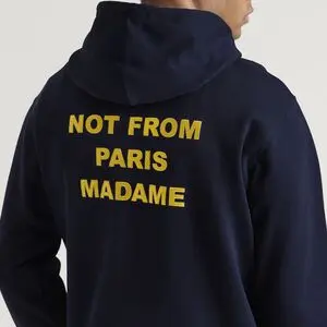 Drole De Monsieur Bold Slogan Hoodie