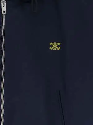 Celine Cotton Blend Jacket With Logo