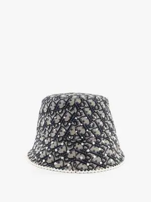 Dior Teddy-d Polkadior Oblique Narrow-brimmed Bucket Hat - Multicolor