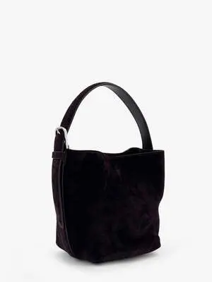 TOTEME Small Belted Suede Handbag - Multicolor