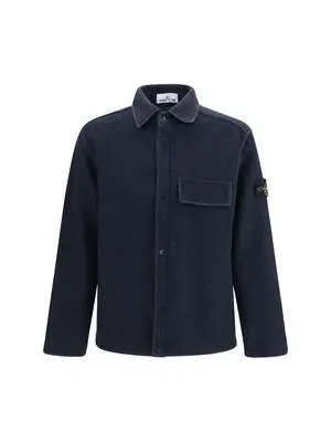 Stone Island Wool-blend Shirt - Blue