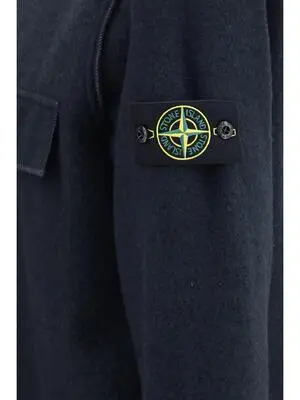 Stone Island Wool-blend Shirt - Blue