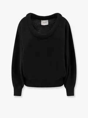 LISA YANG Doria Sweater With Wide Neckline - Black