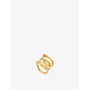 MISSOMA Harris Reed Self-love 18ct Yellow- Plated Brass Stacking Rings - Gold