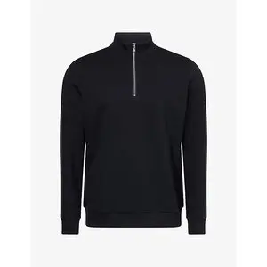 ARNE Interlock Stretch-jersey Sweatshirt - Black