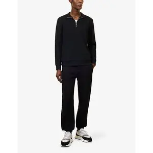 ARNE Interlock Stretch-jersey Sweatshirt - Black