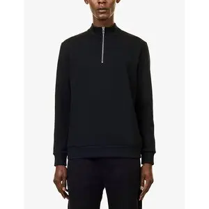 ARNE Interlock Stretch-jersey Sweatshirt - Black