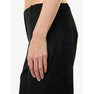 SAMSOE SAMSOE Sabonnie Lace-trim Woven Trousers