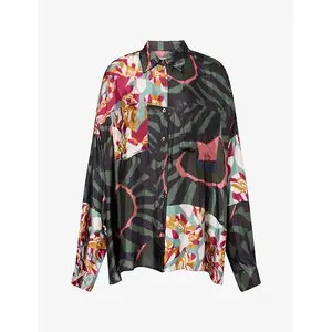 Dries Van Noten Casia Printed Satin Shirt