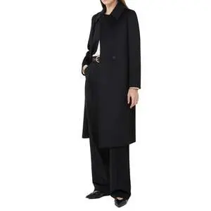 Max Mara Bcollag Wool Coat - Black