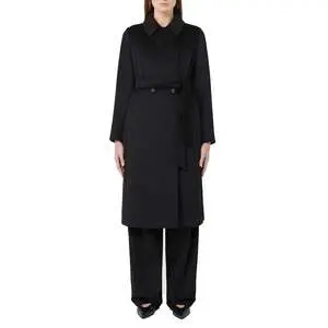 Max Mara Bcollag Wool Coat - Black