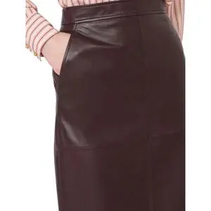 Max Mara Timore Leather Pencil Skirt